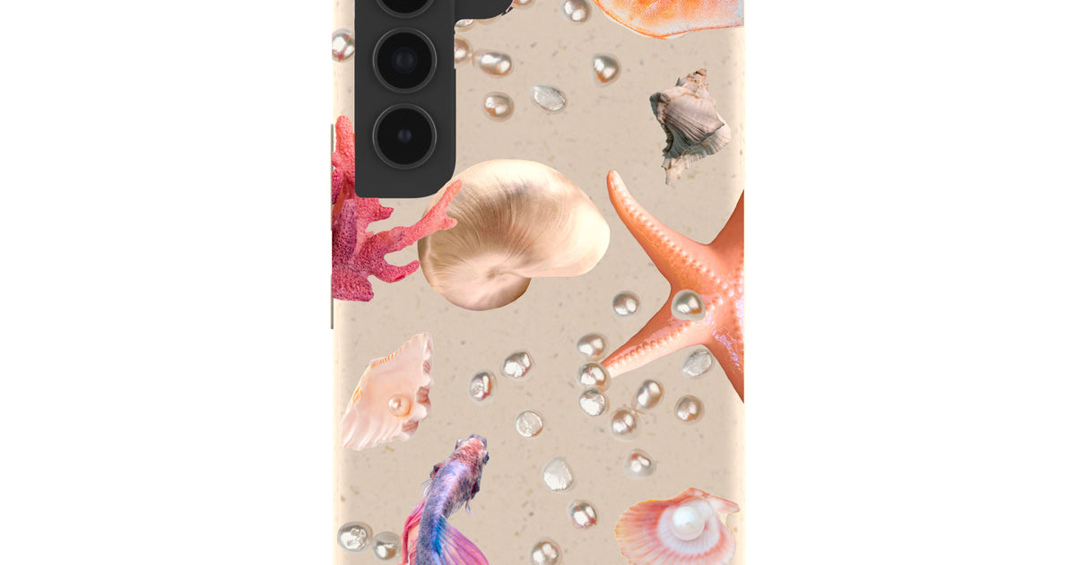 Seashell Aqua Dreams Samsung Galaxy S22 Case – Pela Case