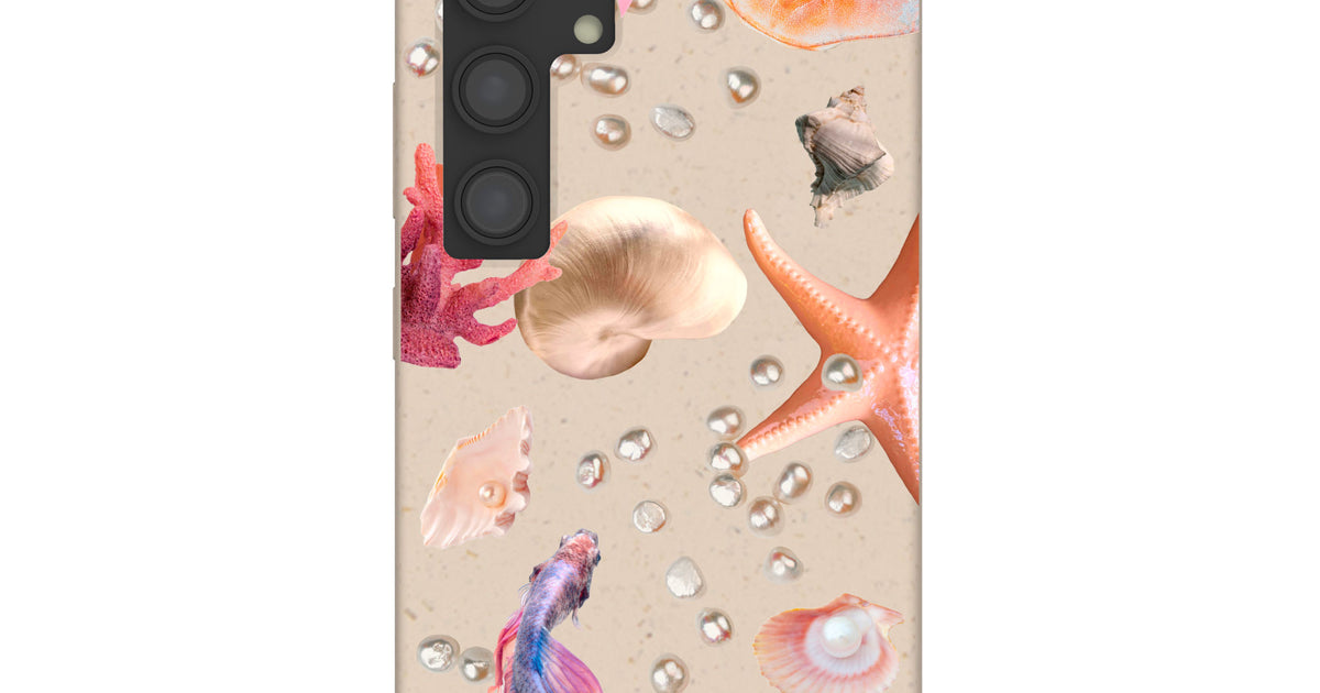 Seashell Aqua Dreams Samsung Galaxy S24 Case – Pela Case