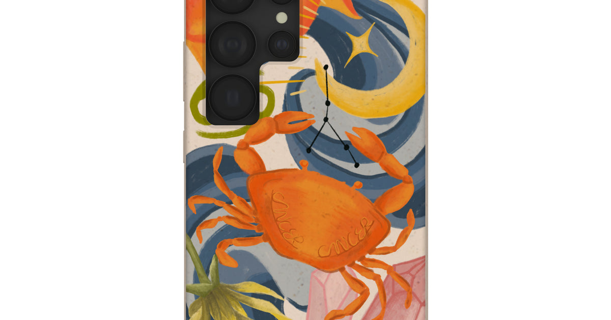 Seashell Cancer Crab Samsung Galaxy S25 Ultra Case – Pela Case