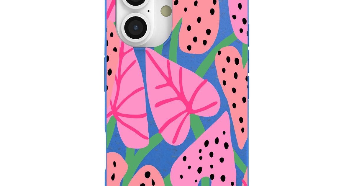 Electric Blue Candy Bloom iPhone 16 Case – Pela Case