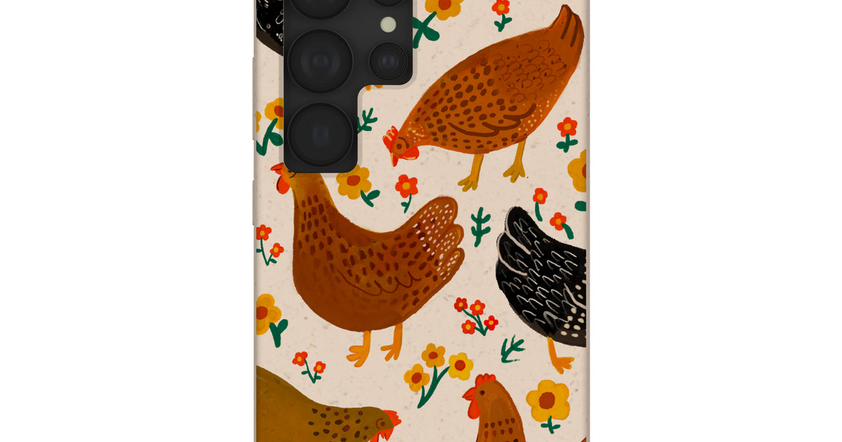 Seashell Chicken Garden Samsung Galaxy S25 Ultra Case – Pela Case