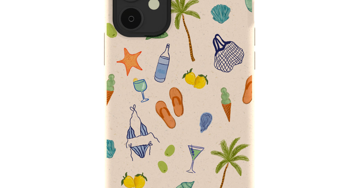 Seashell Coastline Sketch iPhone 11 Case – Pela Case