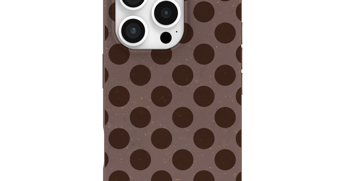 Chocolate Brown Cocoa Sprinkle iPhone 16 Pro Case – Pela Case