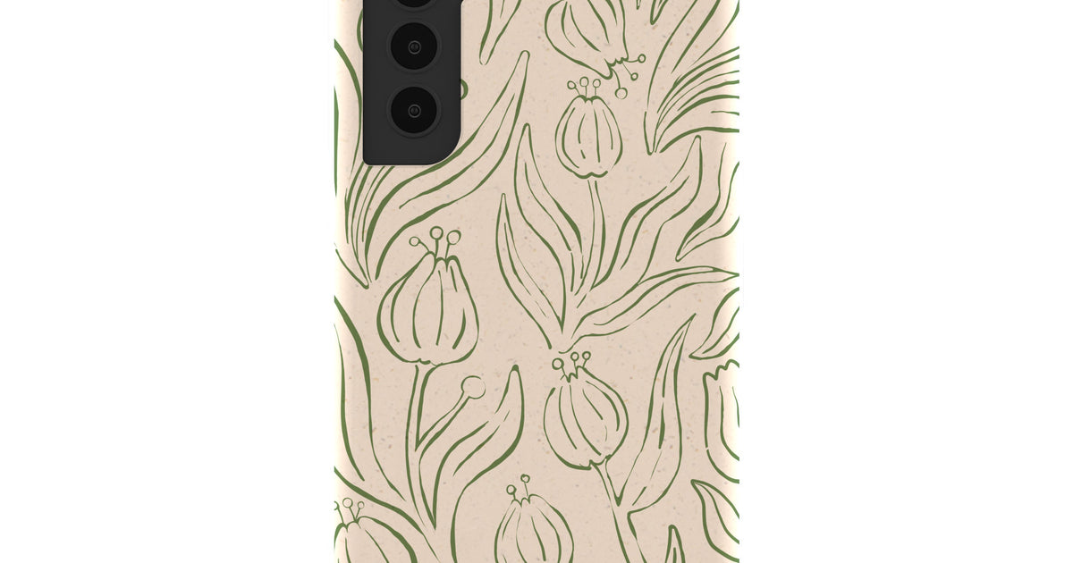 Seashell Floral Flow Samsung Galaxy S21 Case – Pela Case