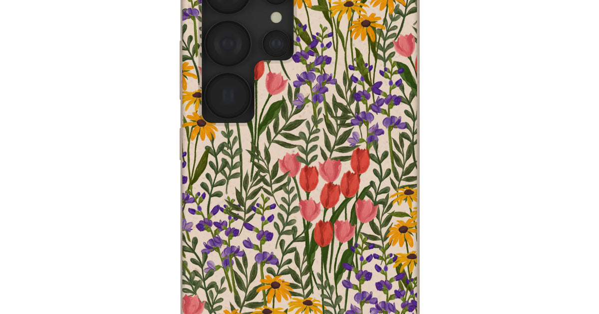 Seashell Flower Field Samsung Galaxy S25 Ultra Case – Pela Case