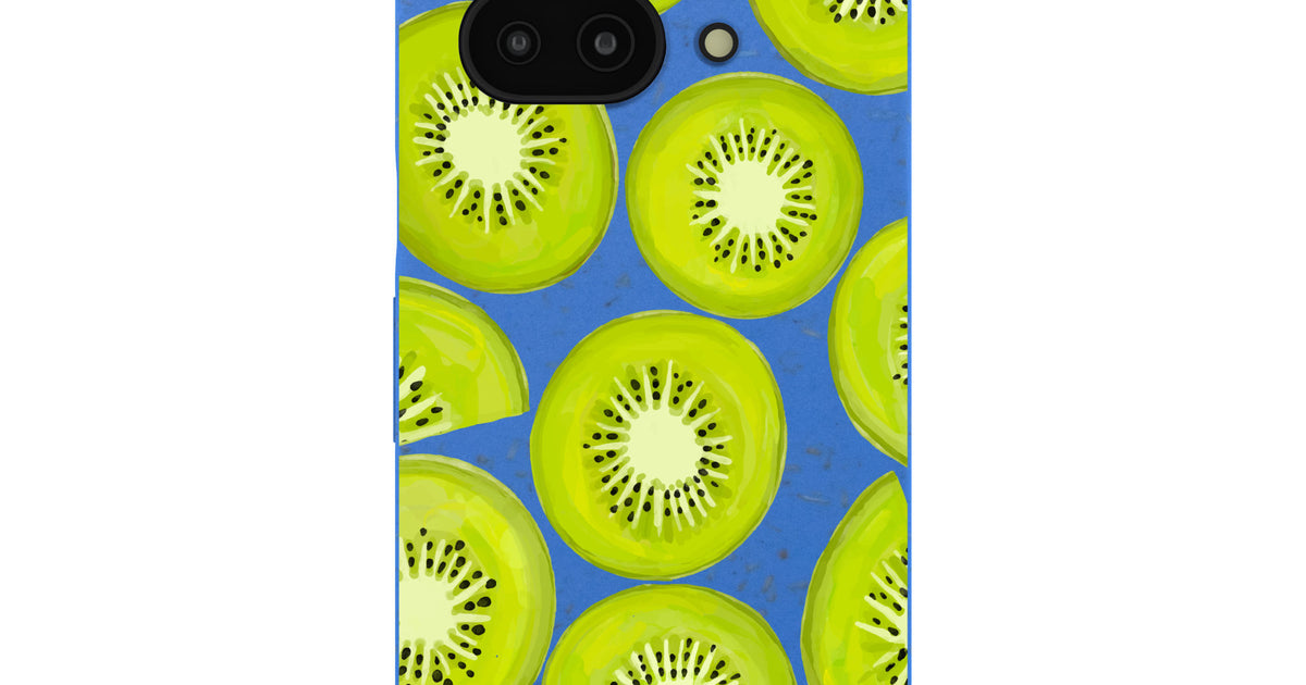 Electric Blue Kiwi Slices Google Pixel 9a Case – Pela Case