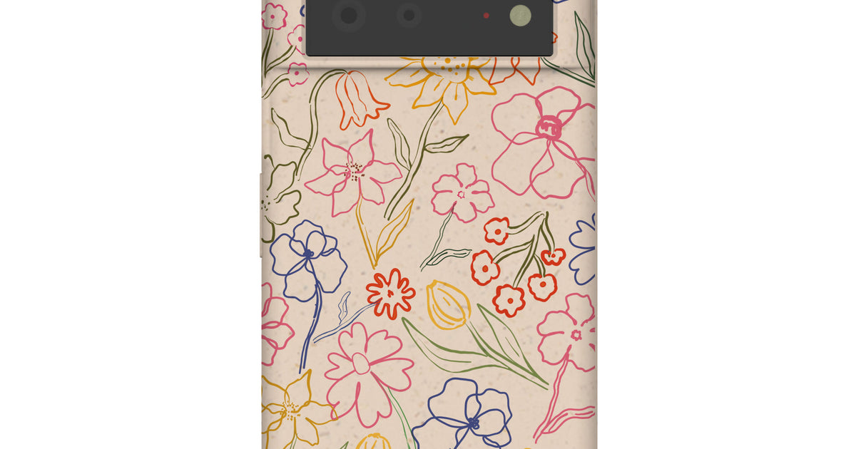 Seashell Petals Sketch Google Pixel 6 Case – Pela Case