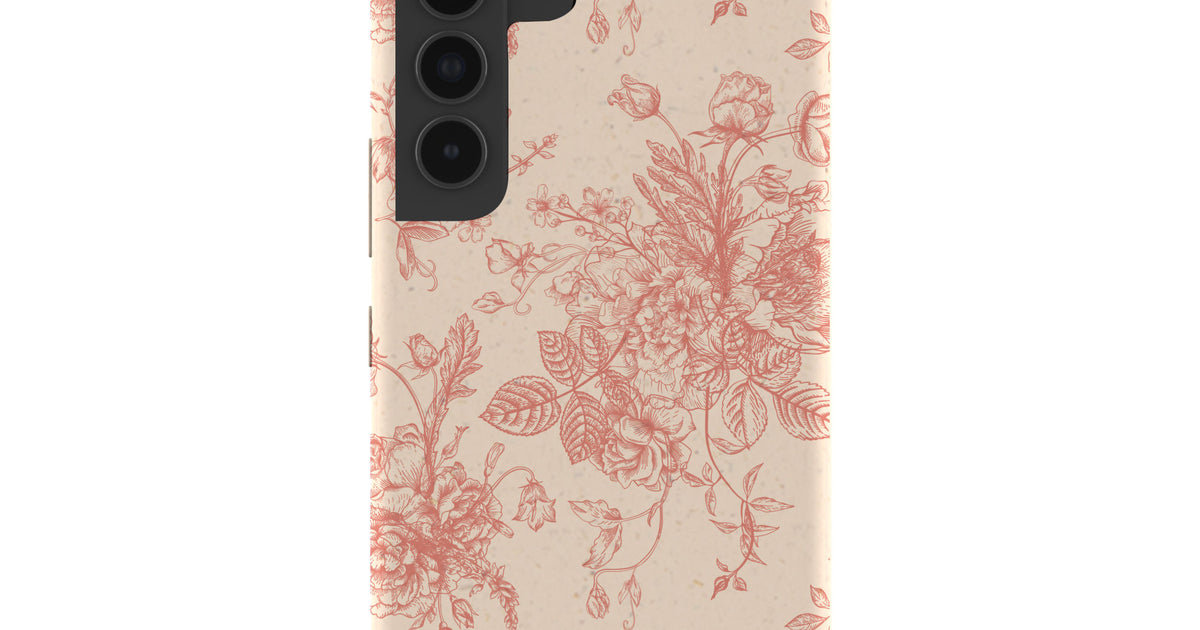 Seashell Rococo Bouquets Samsung Galaxy S22 Case – Pela Case