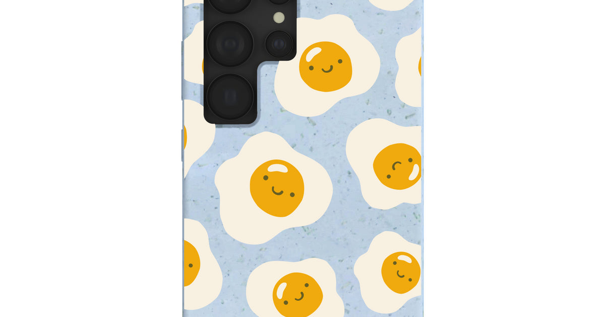 Powder Blue Sunny Side Up Samsung Galaxy S25 Ultra Case – Pela Case