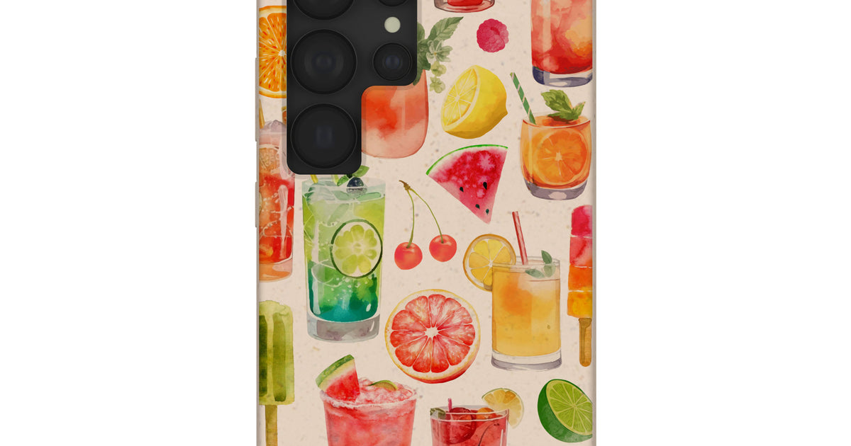 Seashell Sunset Sips Samsung Galaxy S25 Ultra Case – Pela Case