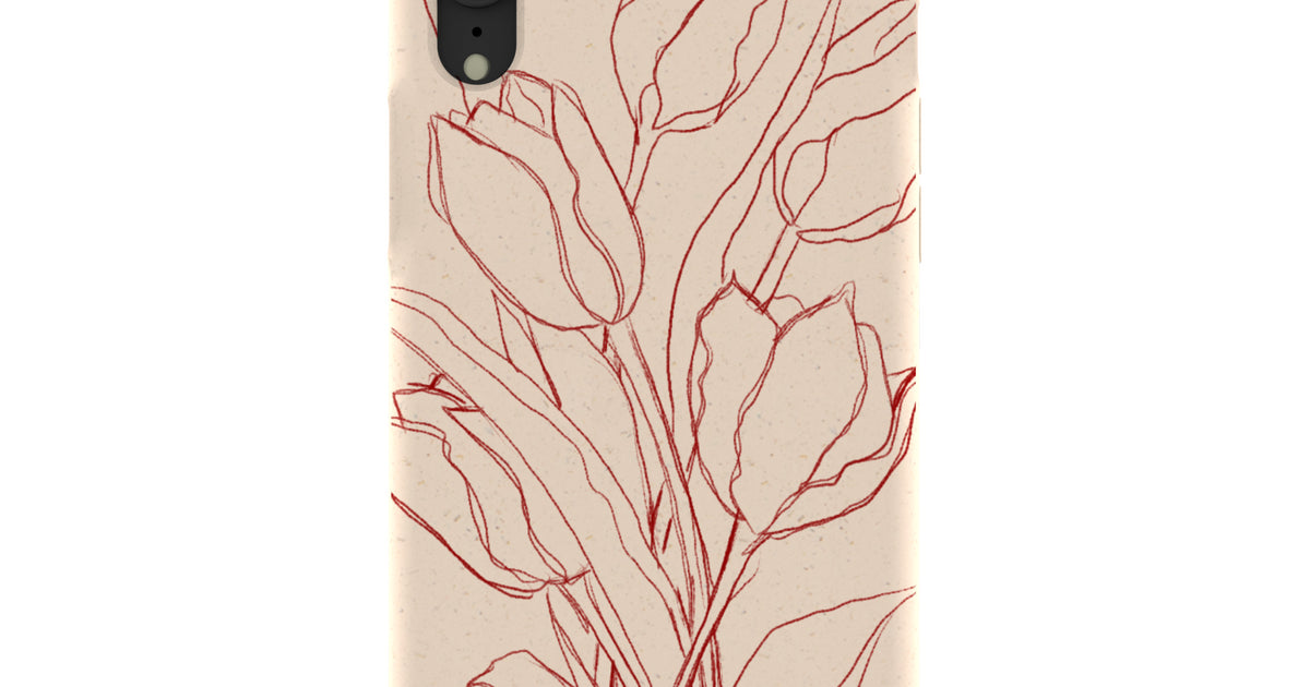 Seashell Tulip Bouquet iPhone XR Case – Pela Case