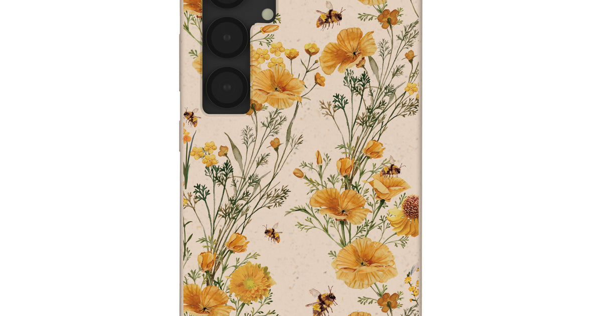 Seashell Vintage Bee Samsung Galaxy S25+(Plus) Case – Pela Case