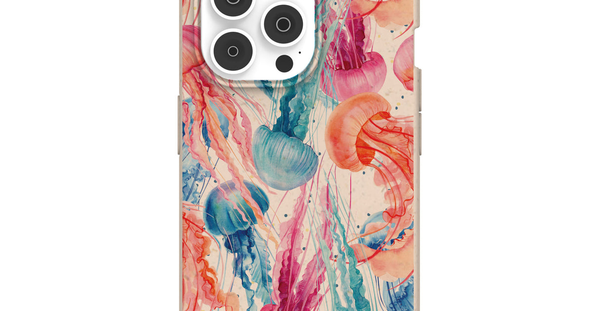 Seashell Jellyfish iPhone 14 Pro Case – Pela Case