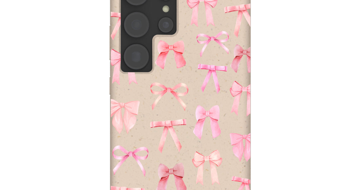 Seashell Rosy Bows Samsung Galaxy S24 Ultra Case – Pela Case