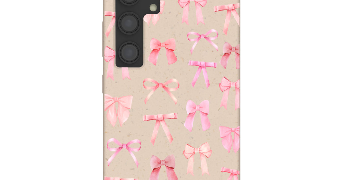 Seashell Rosy Bows Samsung Galaxy S24 Case – Pela Case