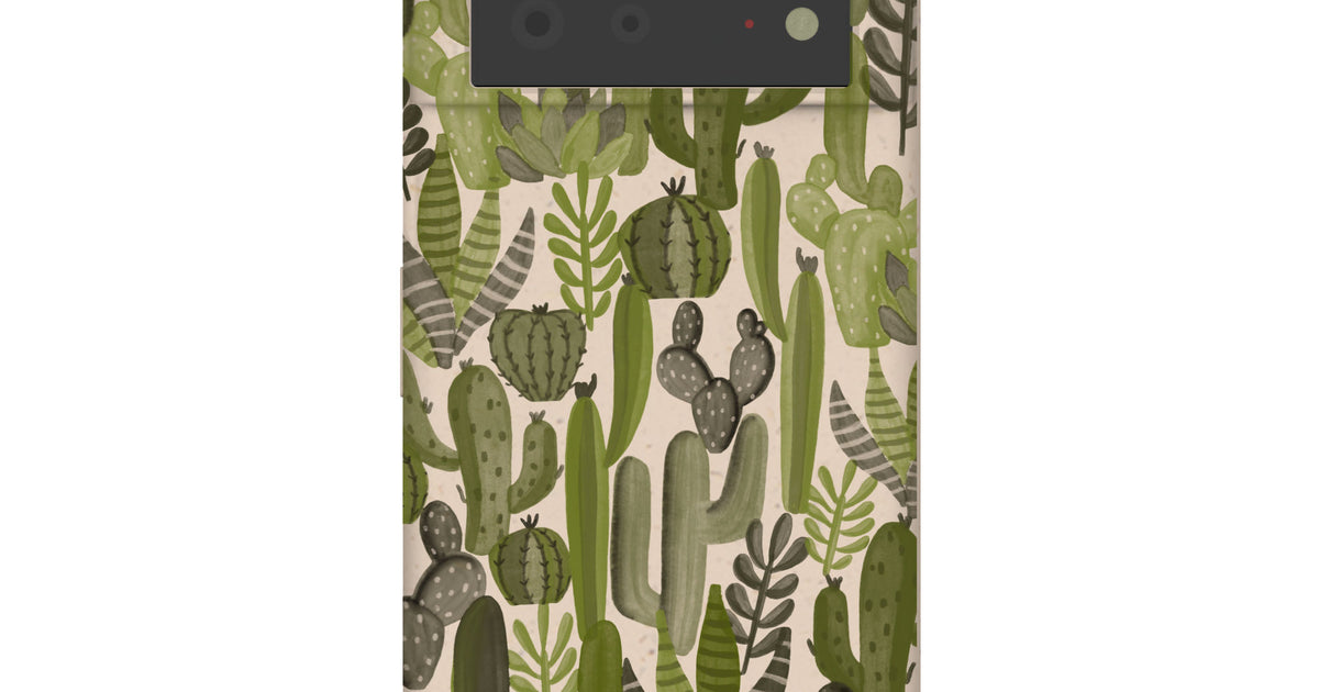 Seashell Succulent Cacti Google Pixel 6 Case – Pela Case
