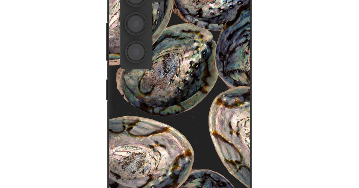 Black Abalone Shells Samsung Galaxy S23 Case – Pela Case