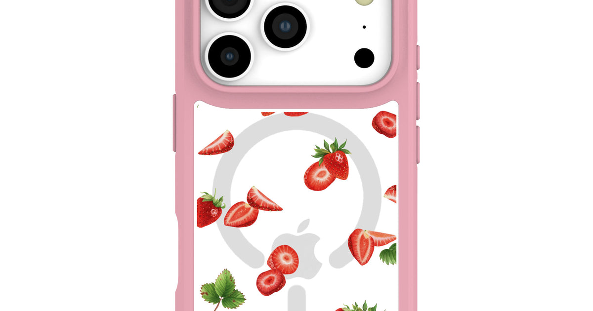 Clear Berry Pink iPhone 17 Pro Case With Petal Pink Ridge (MagSafe inc ...