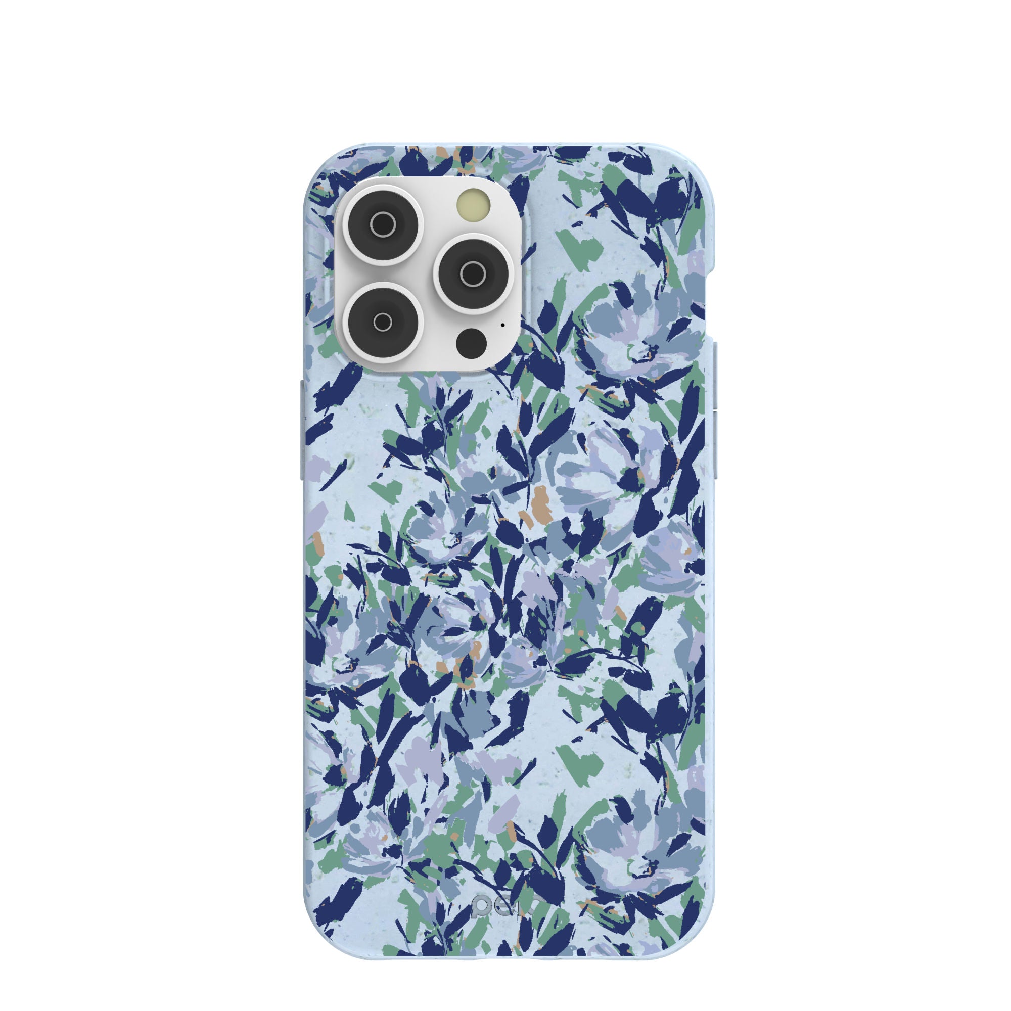 Powder Blue Blue Blooms iPhone 14 Pro Max Case – Pela Case