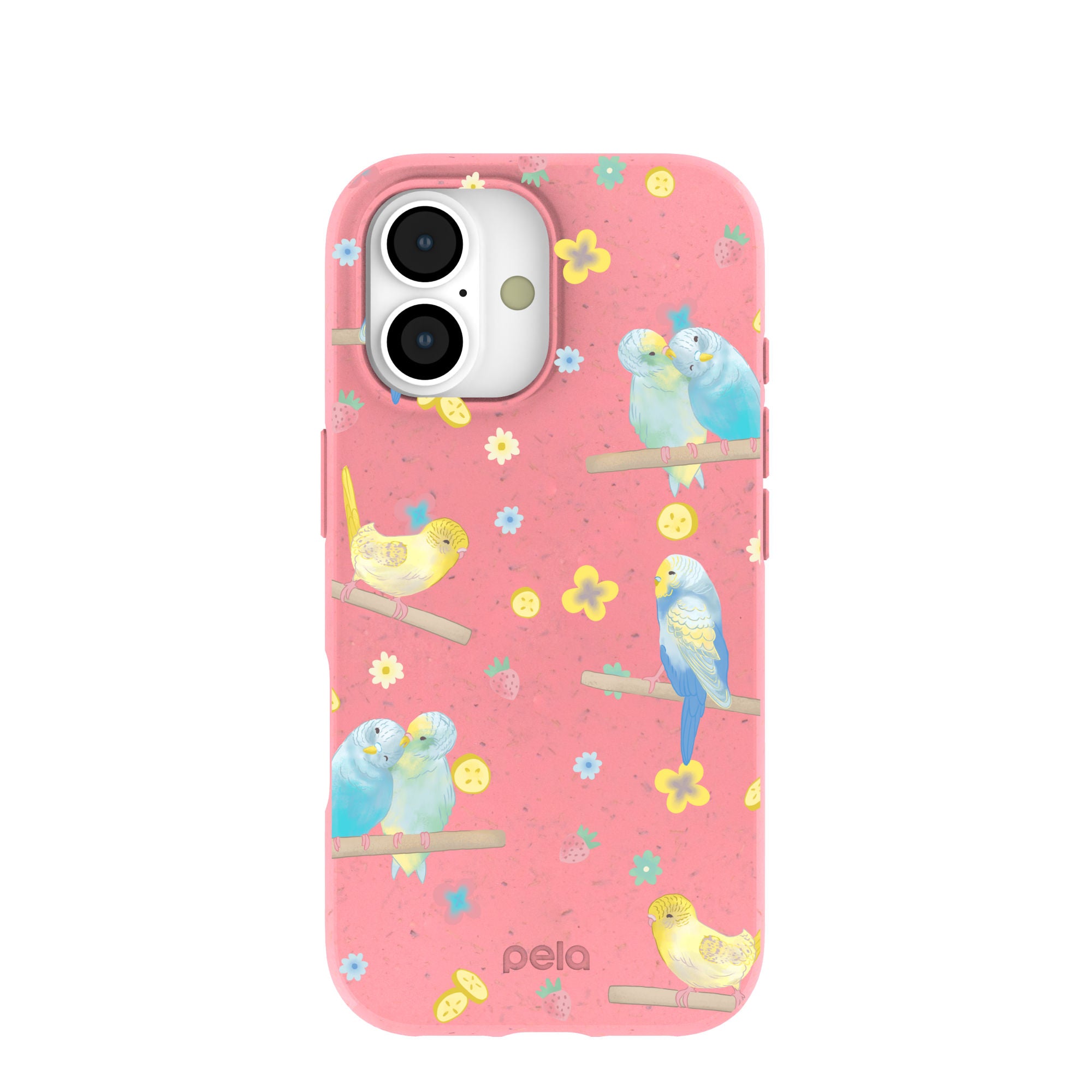 Bubblegum Pink Budgie Daydream iPhone 17 Case – Pela Case