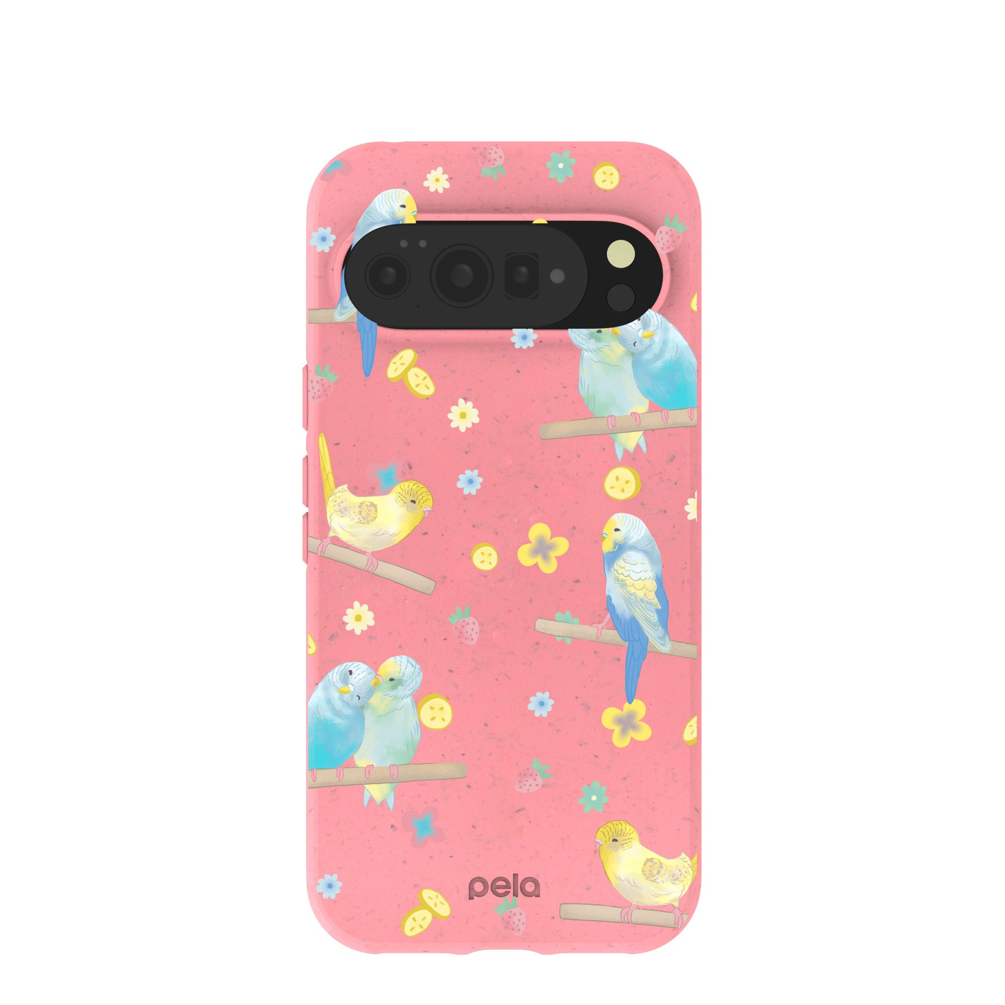 Bubblegum Pink Budgie Daydream Google Pixel 10 Pro XL Case – Pela Case