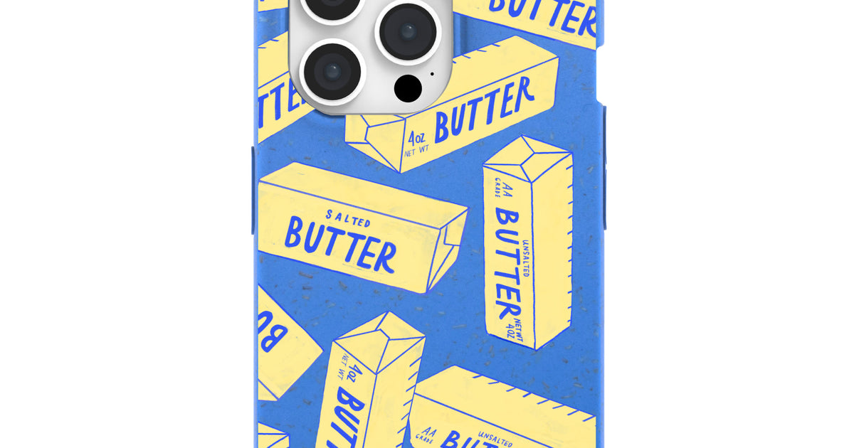 Electric Blue Butter Love iPhone 15 Pro Case – Pela Case