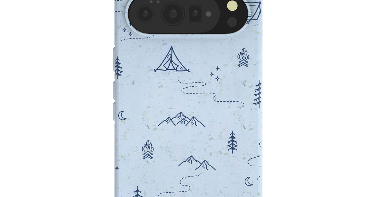 Coque bleu poudre Camp Nights pour Google Pixel 10 Pro XL – Pela Case