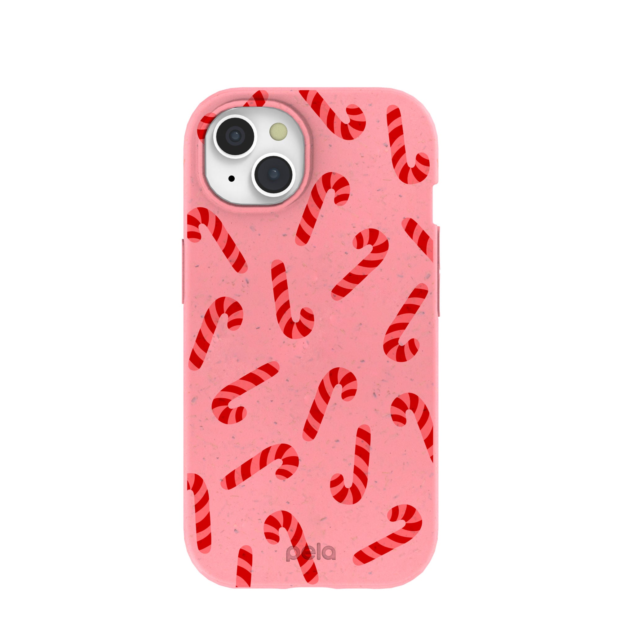 Bubblegum Pink Candy Cane Chaos iPhone 15 Case – Pela Case