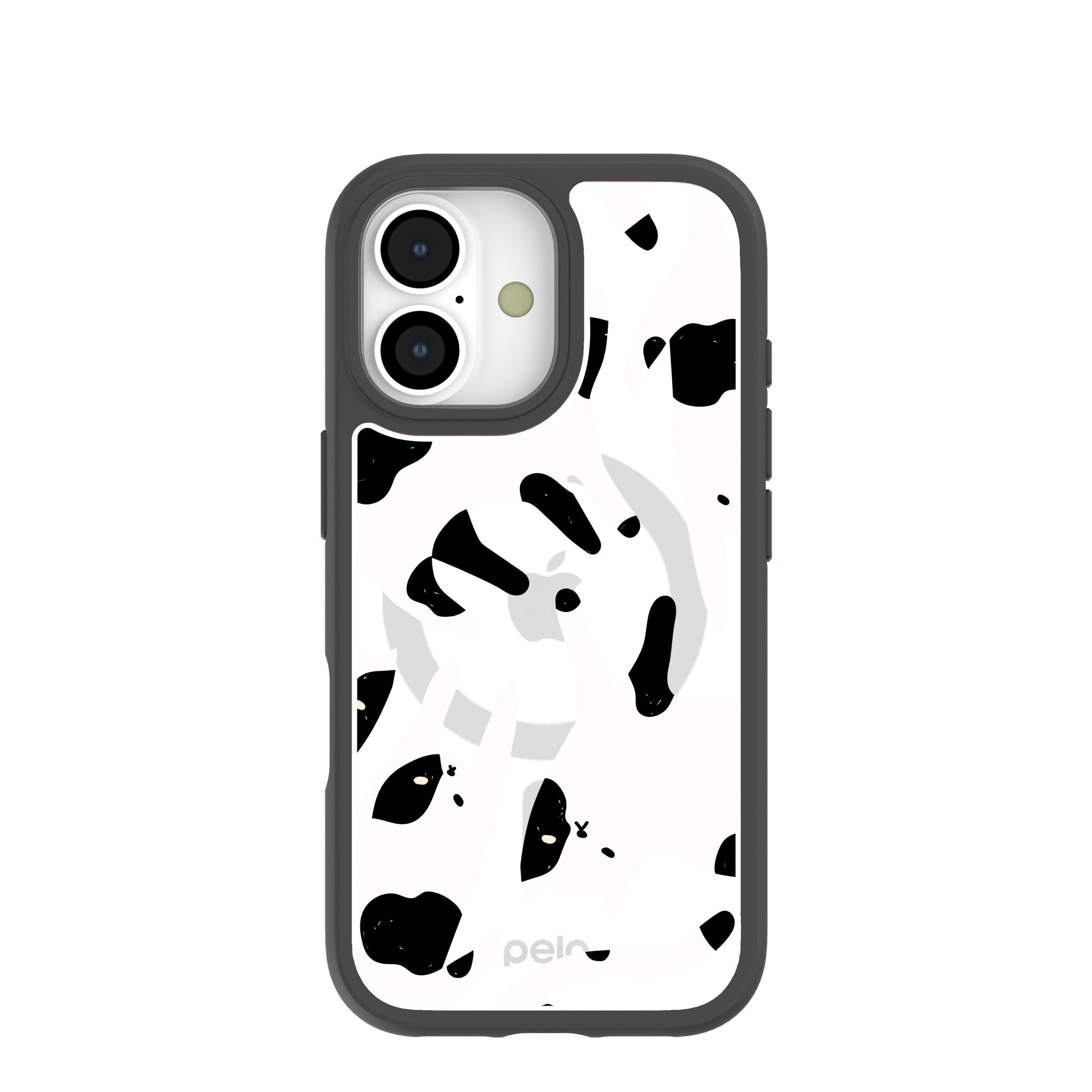 Clear Cat Cow iPhone 17 Case With Noir Ridge (MagSafe included) – Pela Case