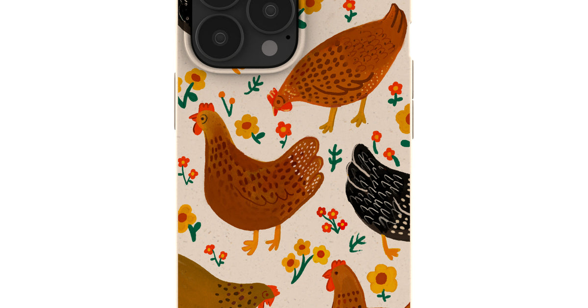 Seashell Chicken Garden iPhone 13 Pro Max Case – Pela Case
