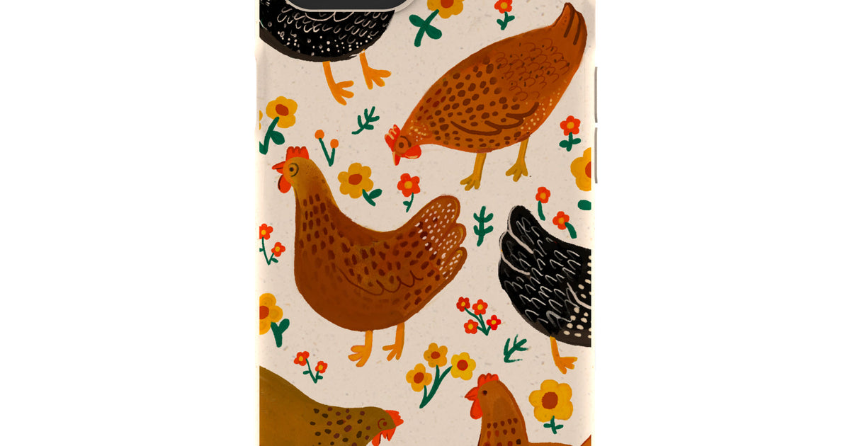 Seashell Chicken Garden iPhone 6/6s/7/8/SE Case – Pela Case