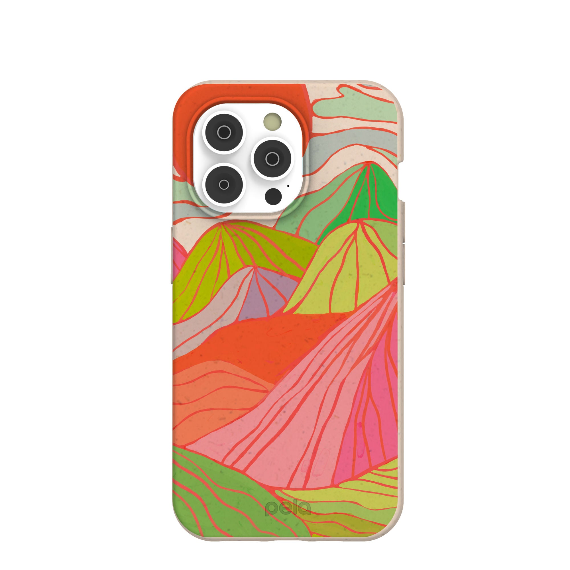 Seashell Chromatic Peaks iPhone 14 Pro Case – Pela Case
