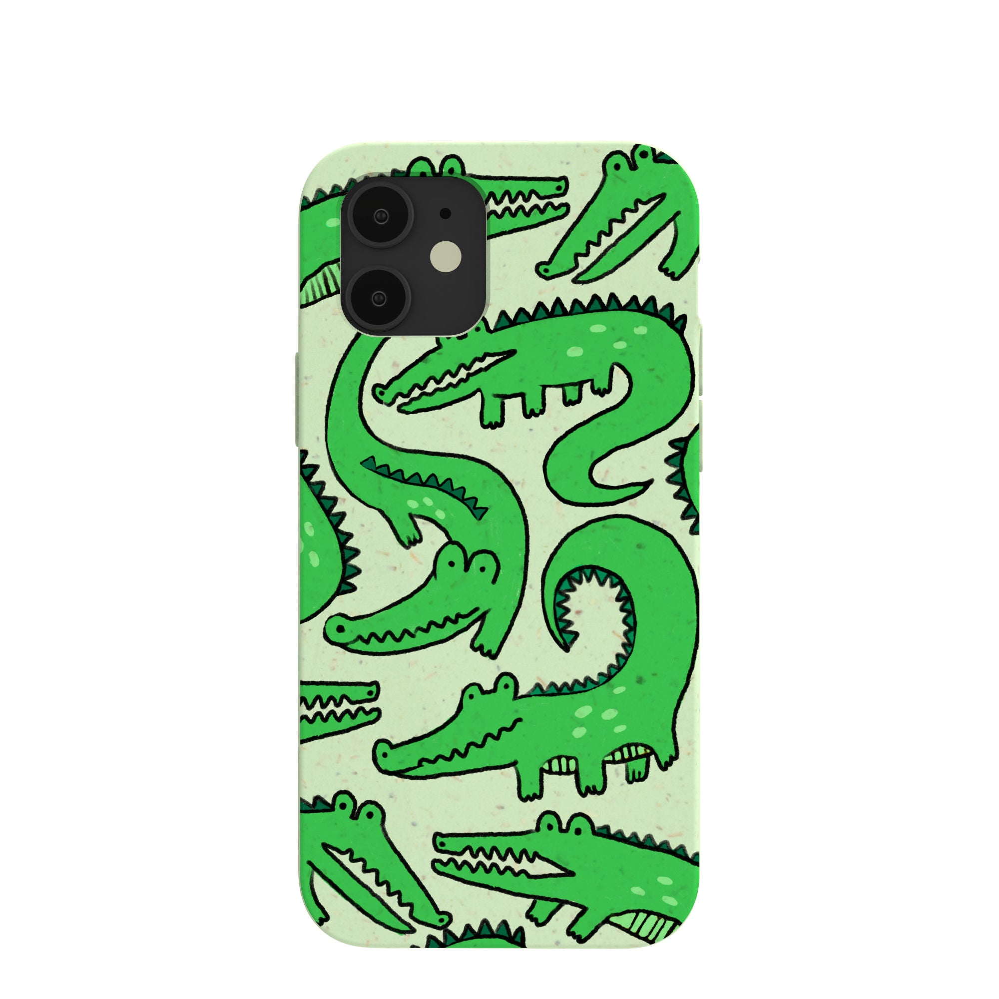 Sage Green Croc a Doodle iPhone 12/ iPhone 12 Pro Case – Pela Case