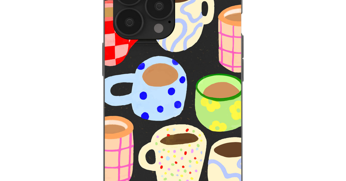 Black Cup of Joy iPhone 13 Pro Max Case – Pela Case