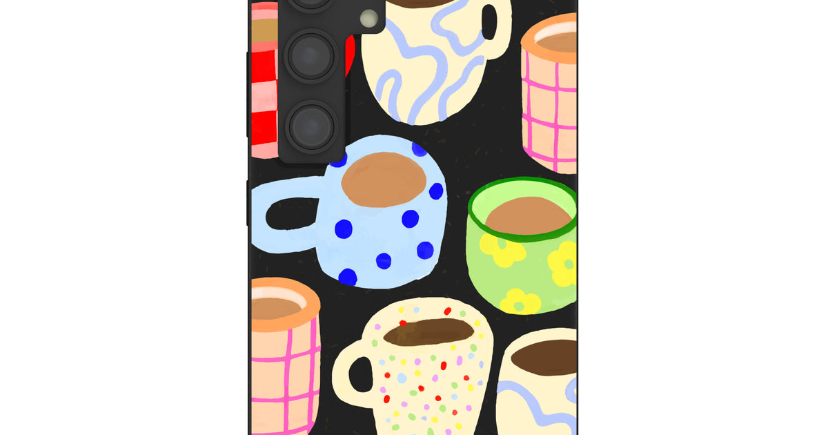 Coque Samsung Galaxy S24 « Tasse de Joie Noire » – Pela Case