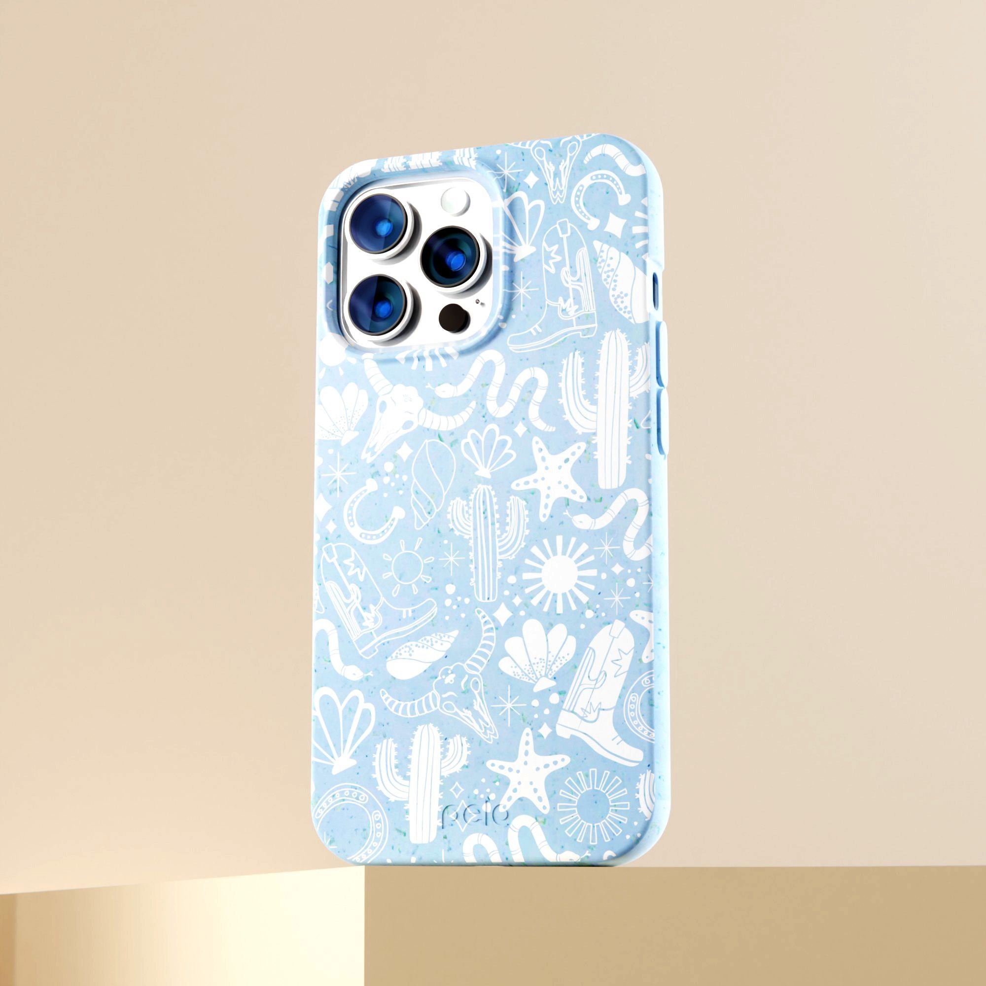 Powder Blue Coastal Rodeo iPhone 12/ iPhone 12 Pro Case – Pela Case