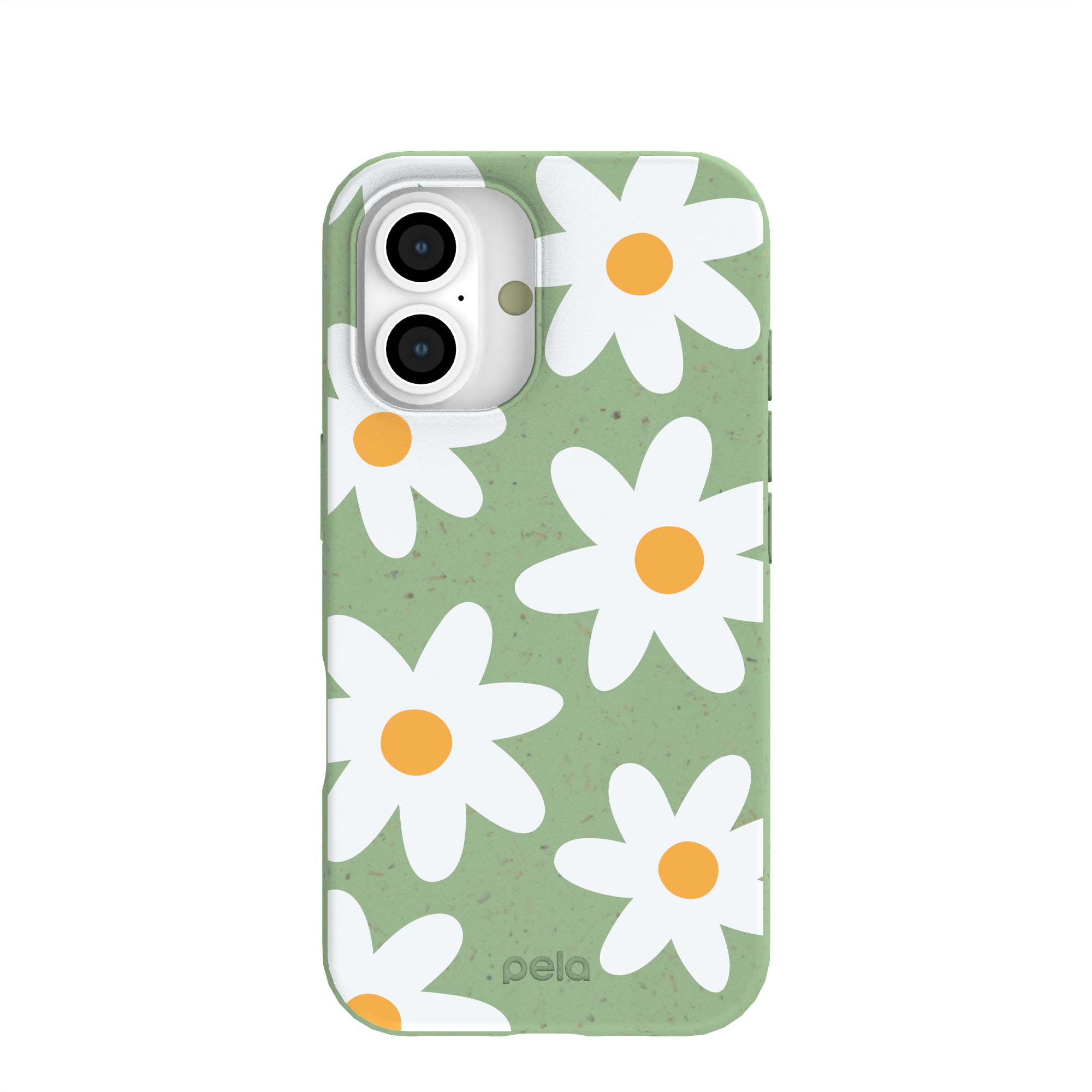 Sage Green Daisy iPhone 16 Case – Pela Case