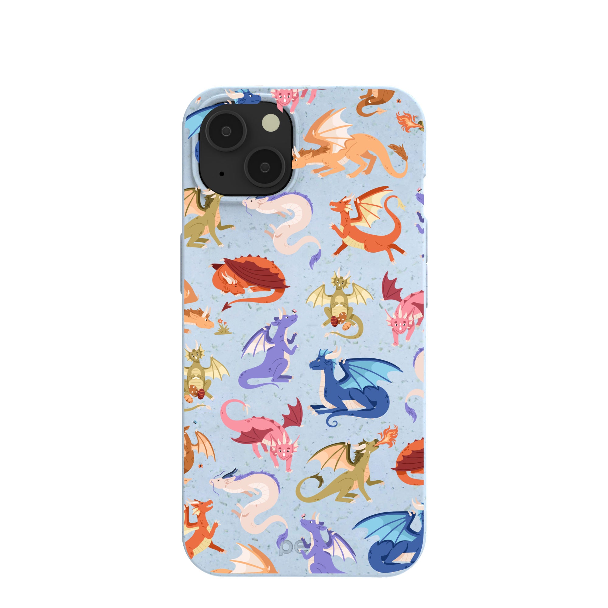 Powder Blue Dragon Cuties iPhone 13 Case – Pela Case