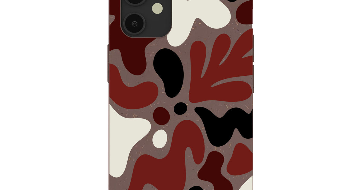 Chocolate Brown Earthy Curves iPhone 12 Mini Case – Pela Case
