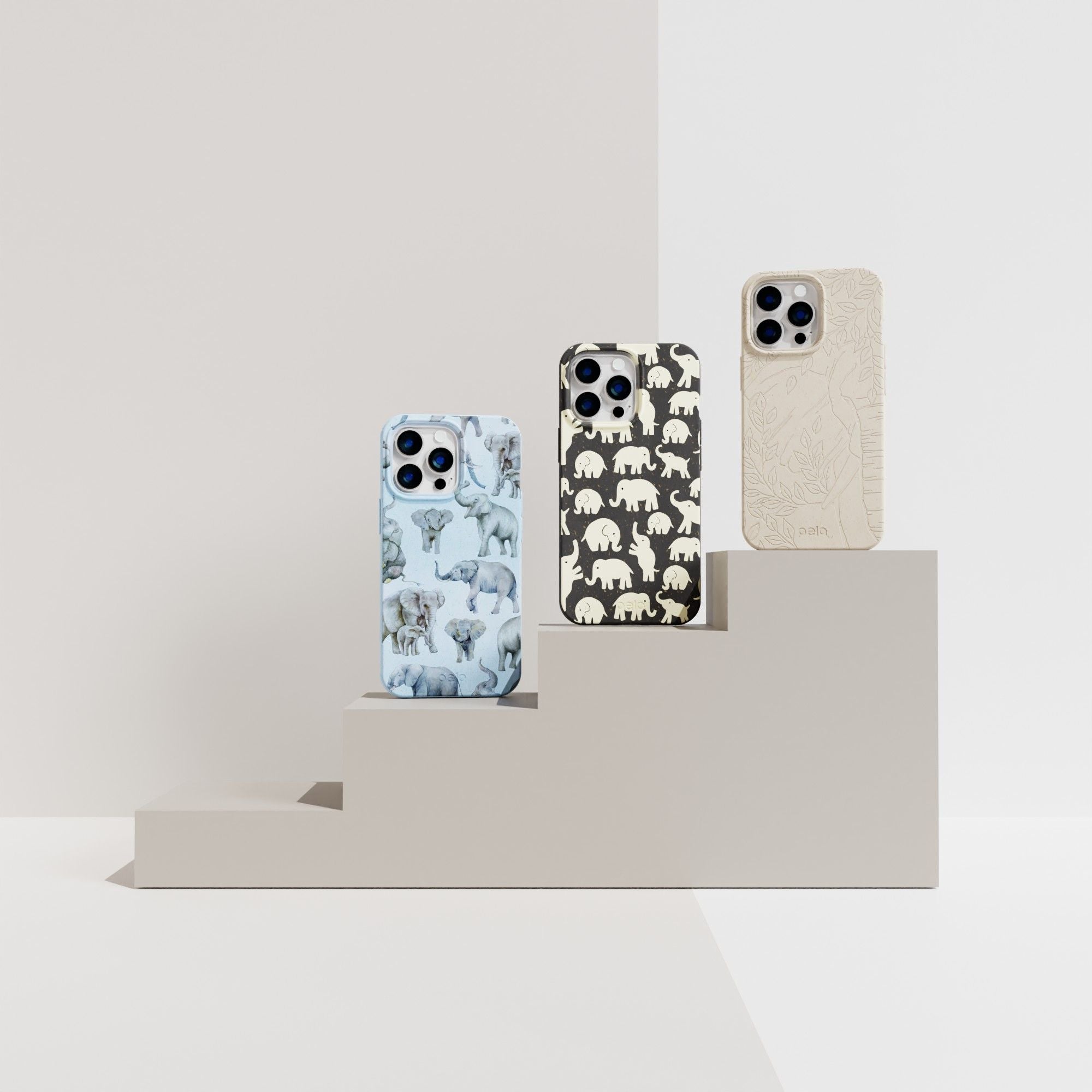 Black Little Elephants iPhone XR Case – Pela Case