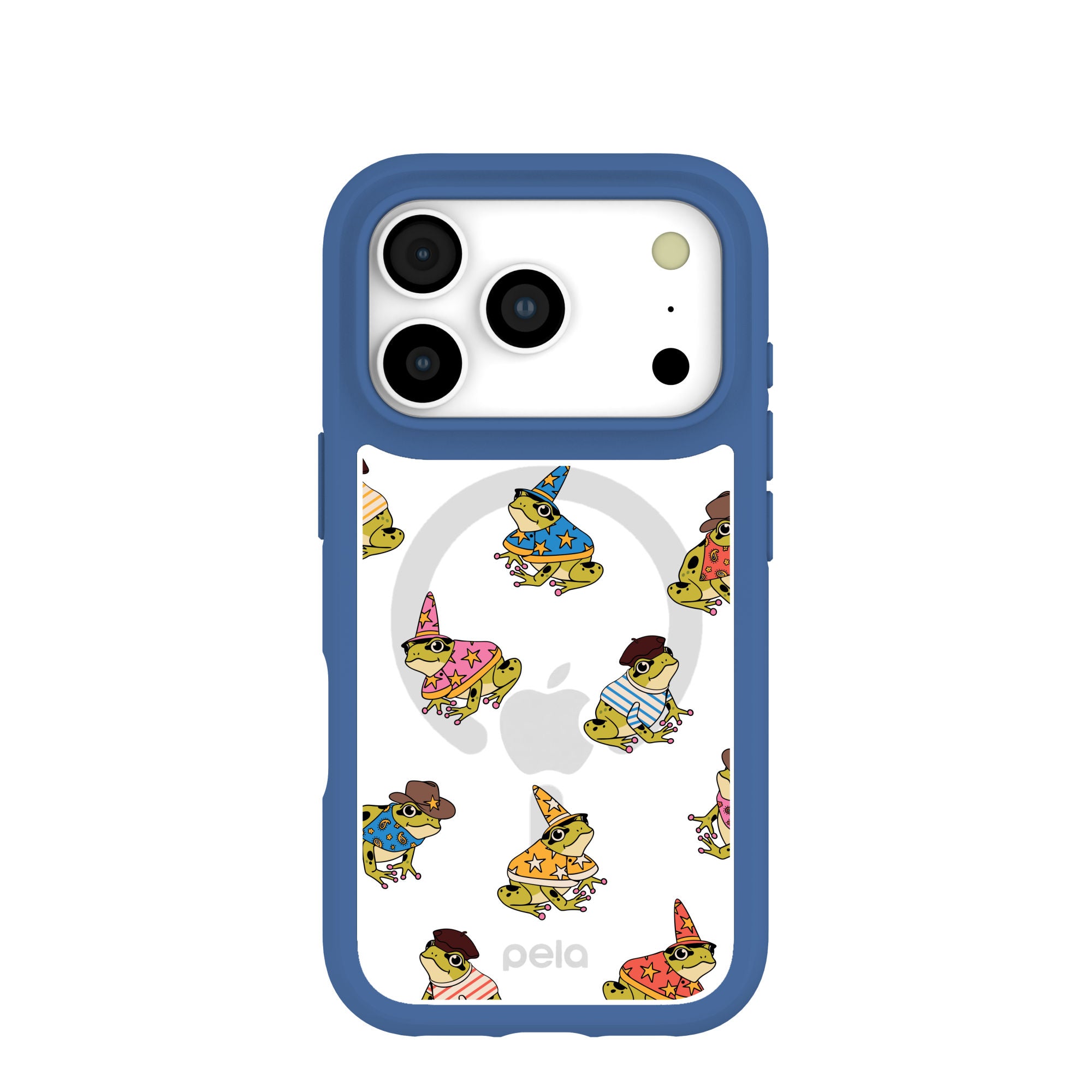 Clear Fancy Frogs iPhone 17 Pro Case With True Blue Ridge (MagSafe inc ...