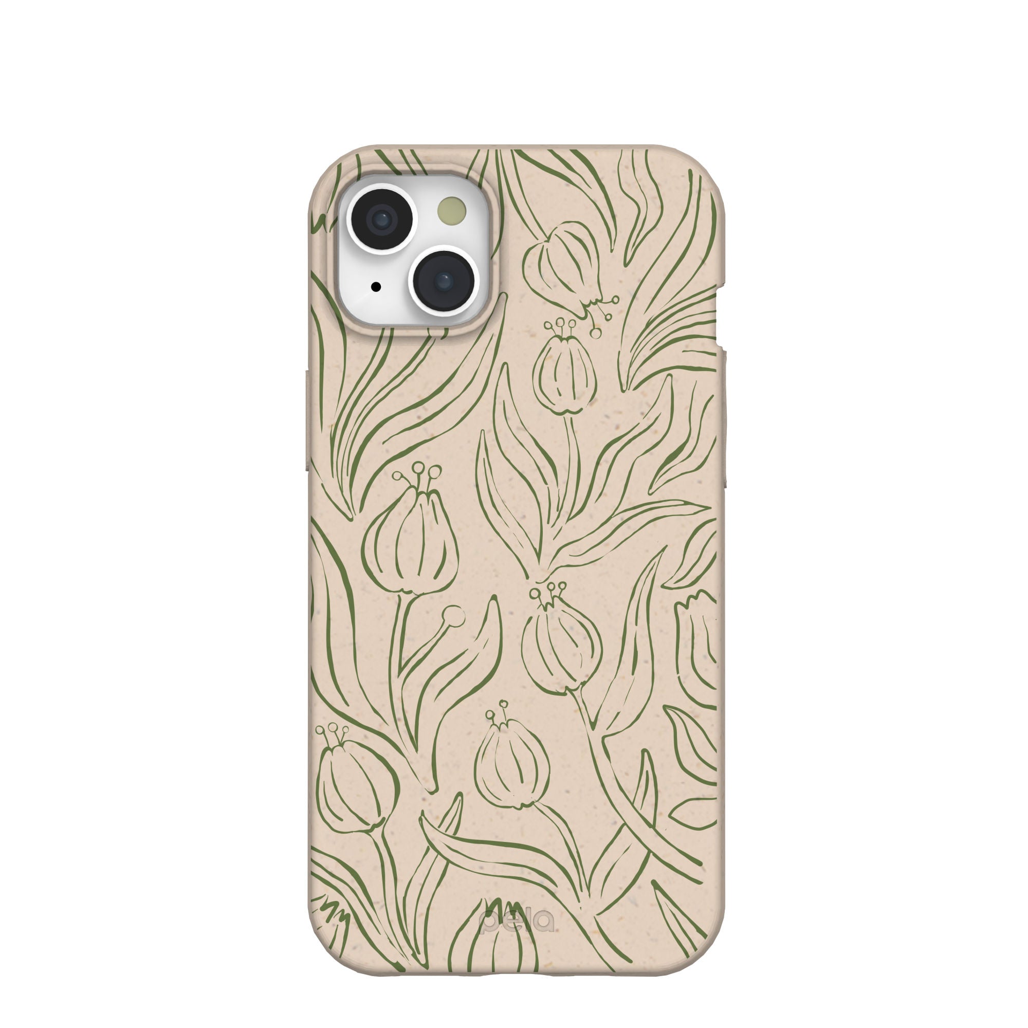 Seashell Floral Flow iPhone 15 Plus Case – Pela Case