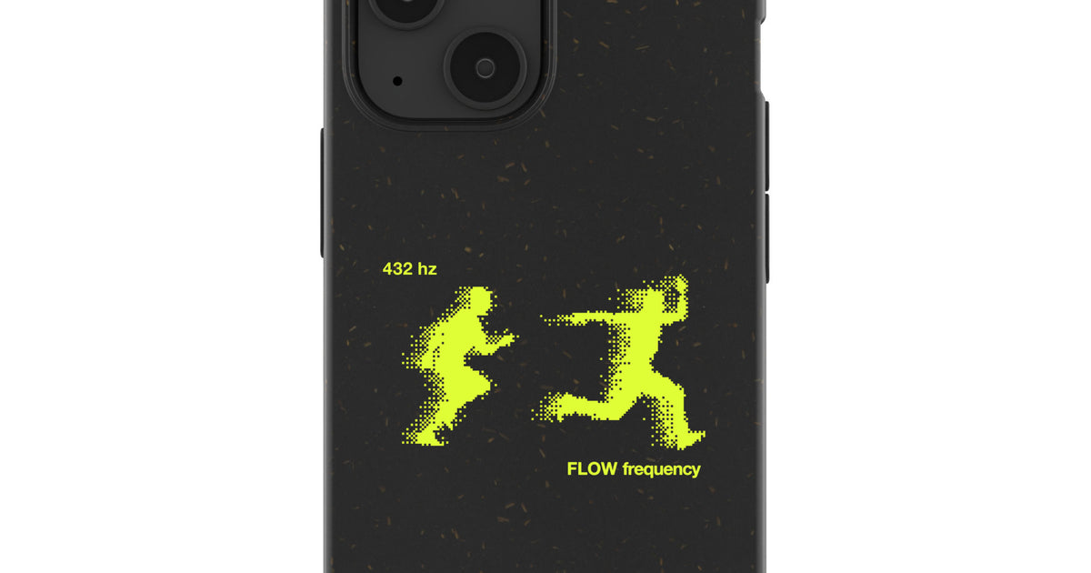 Black Flow Frequency iPhone 13 Mini Case – Pela Case