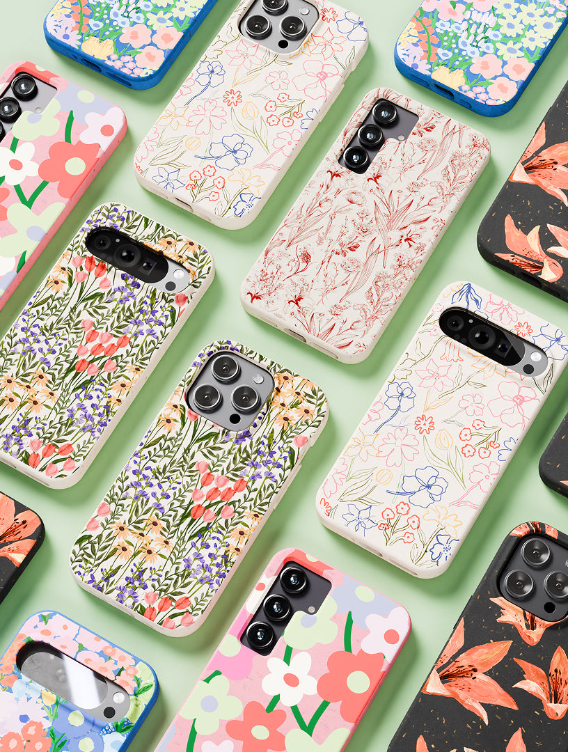 Bubblegum Pink Poppy Flora Samsung Galaxy S25 Ultra Case – Pela Case