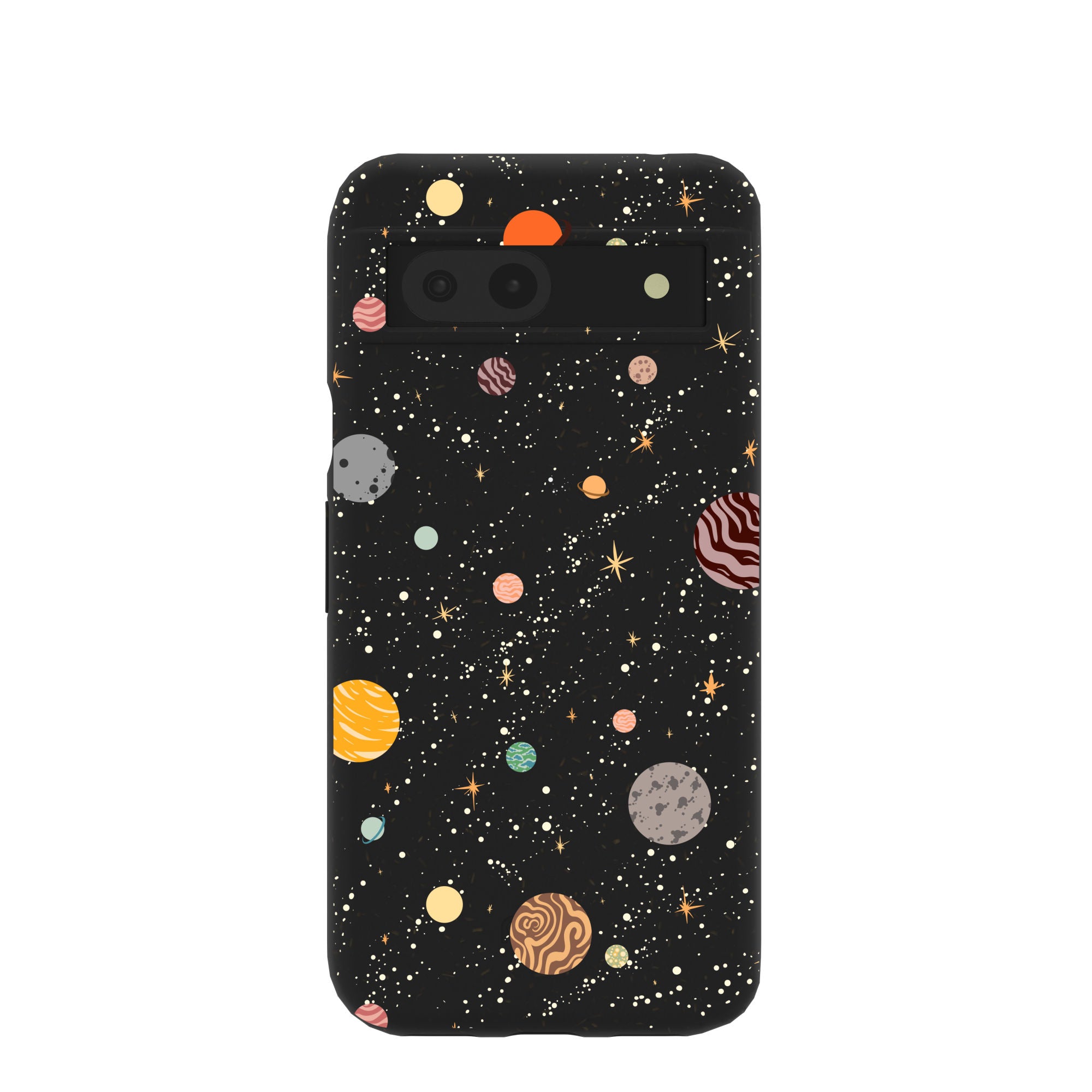 Black Galactic Glow Google Pixel 8a Case – Pela Case