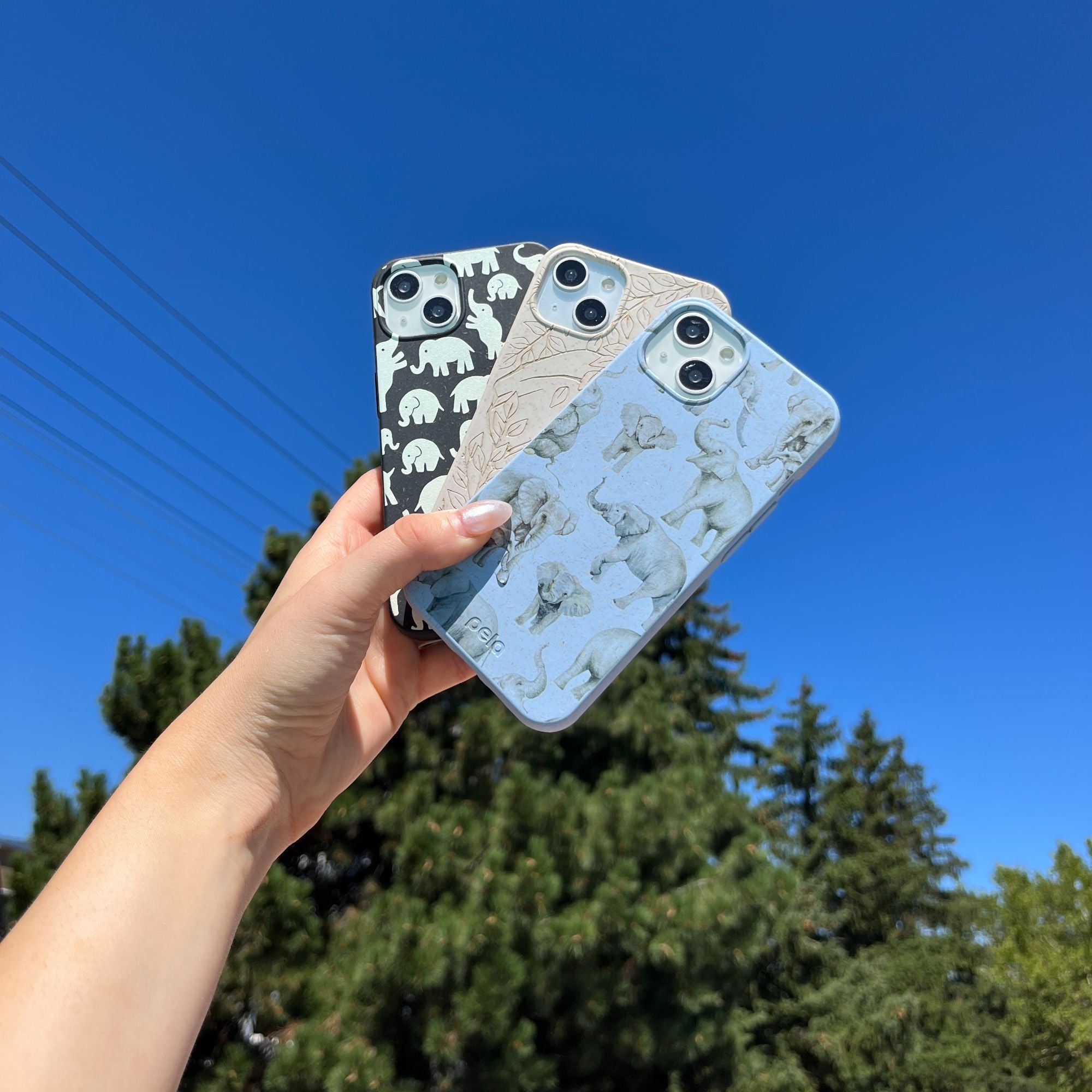 Black Little Elephants iPhone XR Case – Pela Case