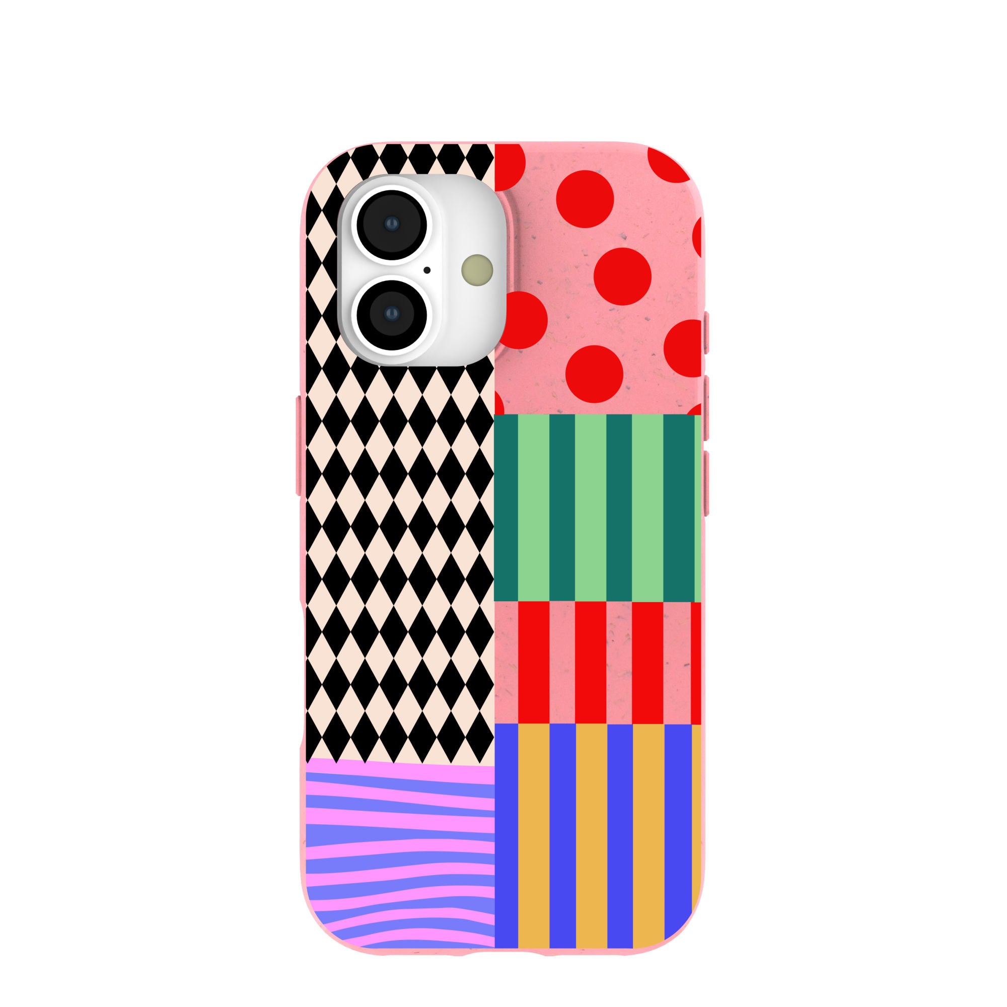 Bubblegum Pink Juggling Colors iPhone 17 Case – Pela Case