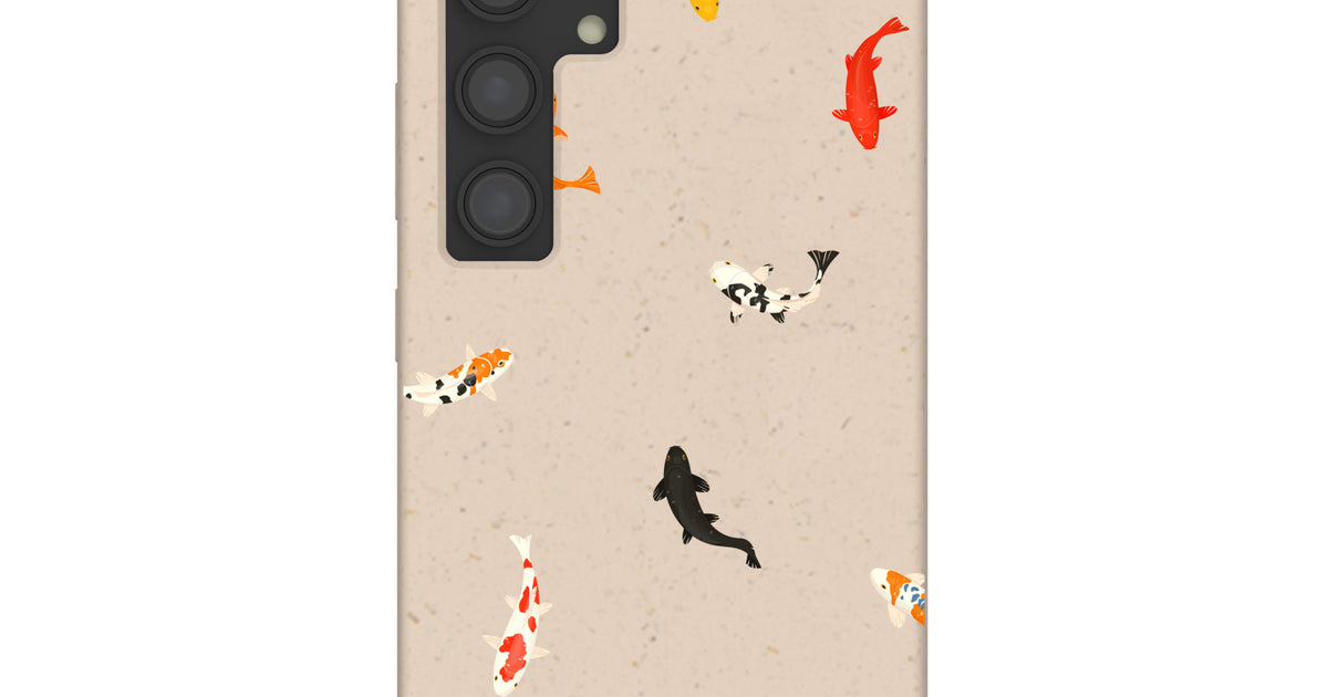 Seashell Lil Koi Samsung Galaxy S24 Case – Pela Case