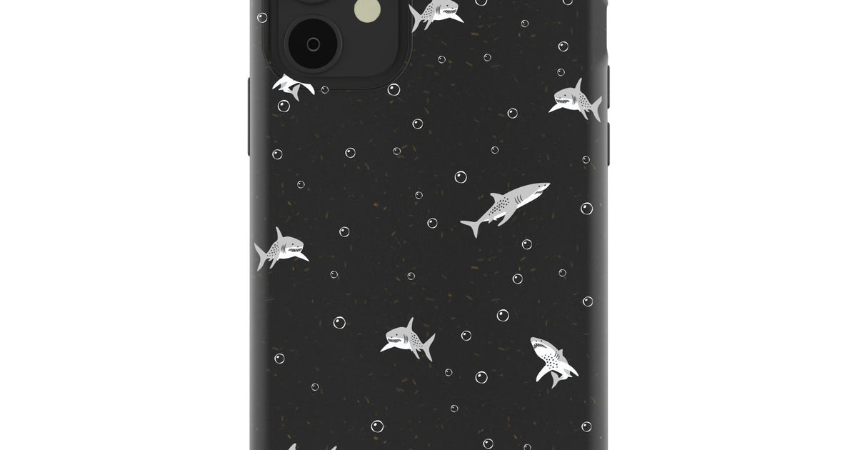Black Lil Sharks iPhone 11 Case – Pela Case