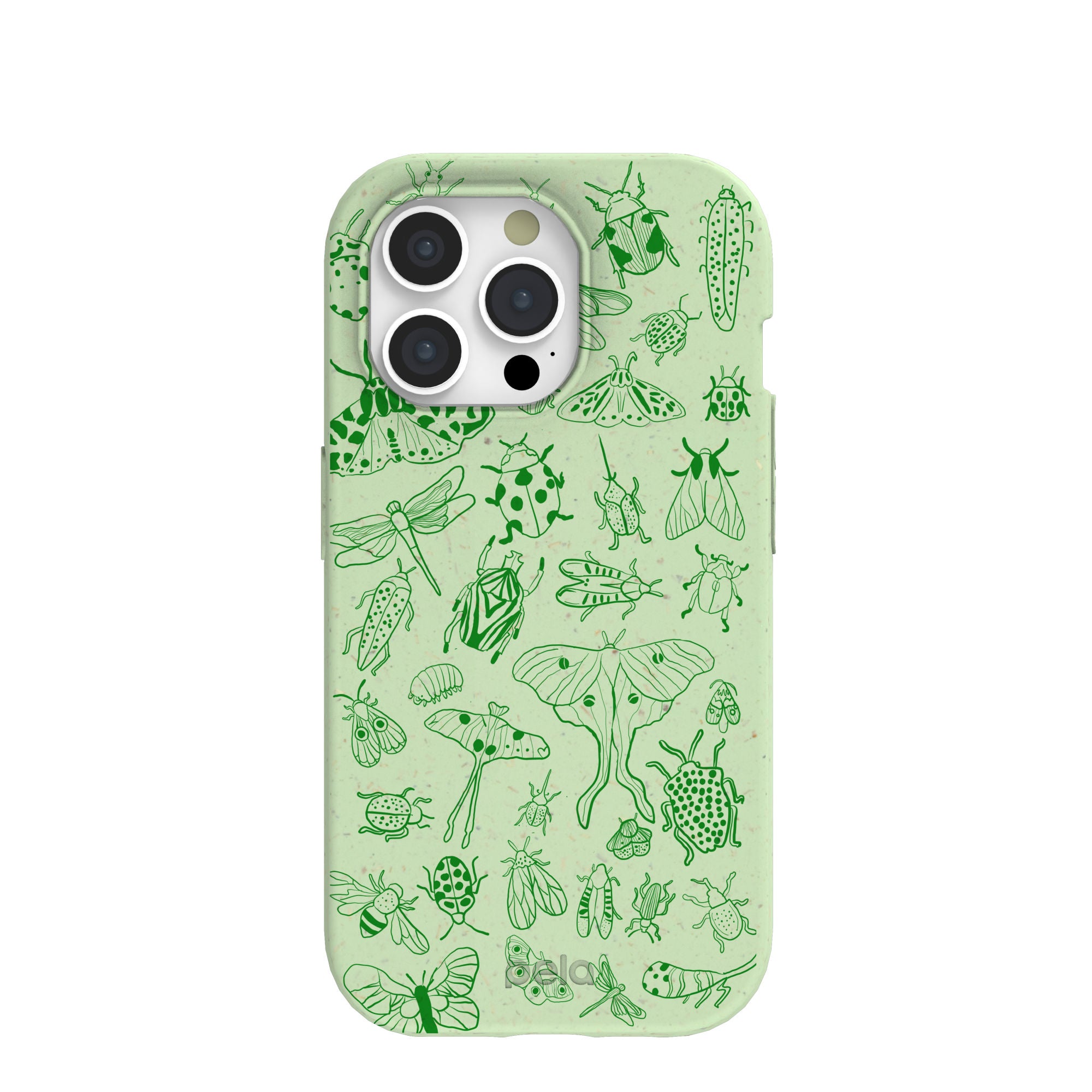 Sage Green Linear Entomology iPhone 15 Pro Case – Pela Case